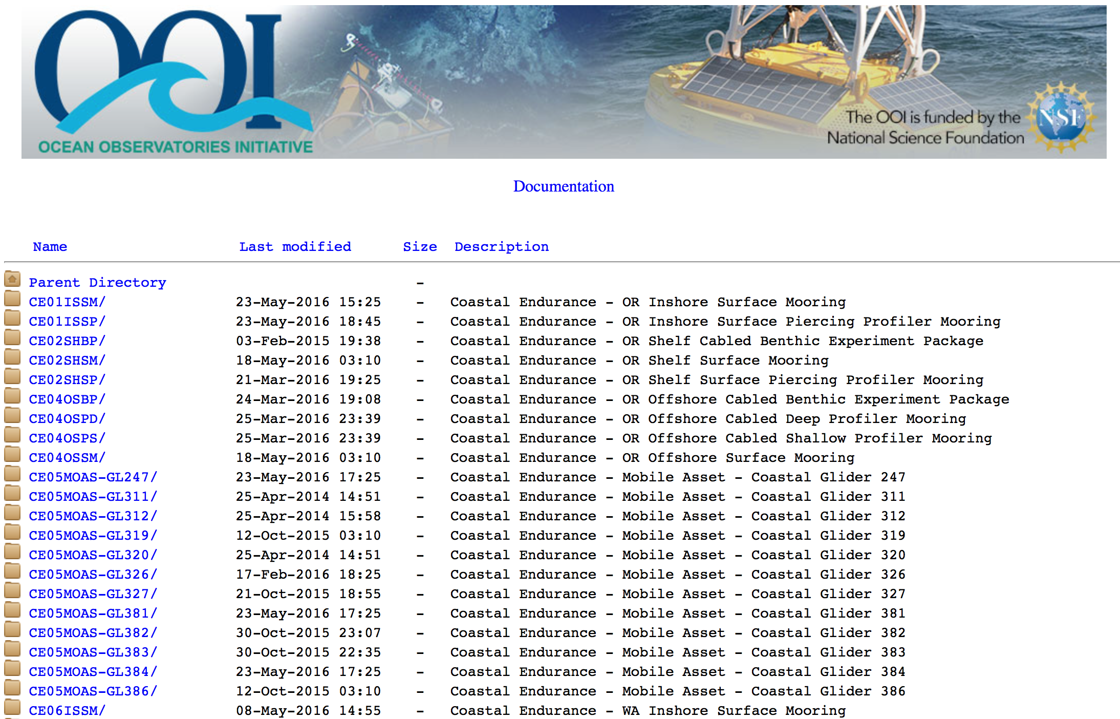 Raw Data Archive - Ocean Observatories Initiative